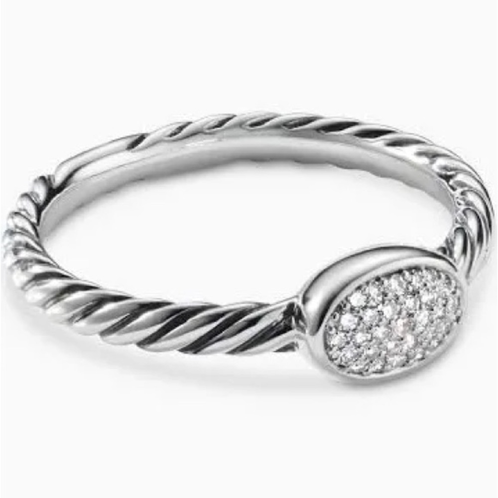 David Yurman Cable Collectibles Oval Stack Ring Sterl… - Gem